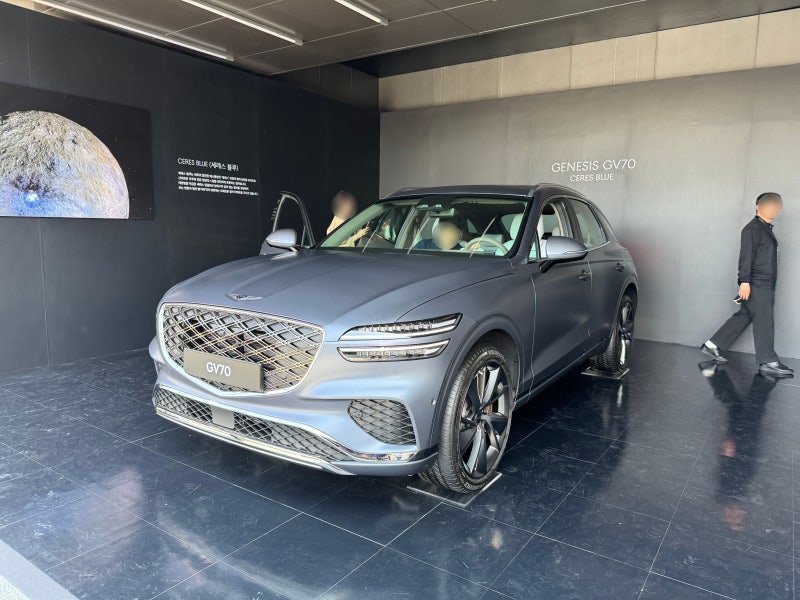 제네시스 GV70 페이스리프트 보고 왔네요 ft. 실내,색상,가격,제원 : 네이버 블로그