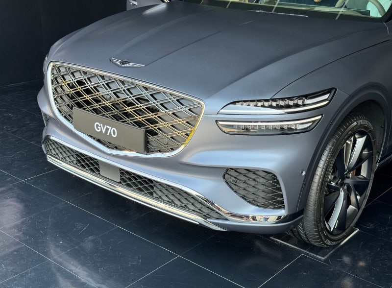 제네시스 GV70 페이스리프트 보고 왔네요 ft. 실내,색상,가격,제원 : 네이버 블로그