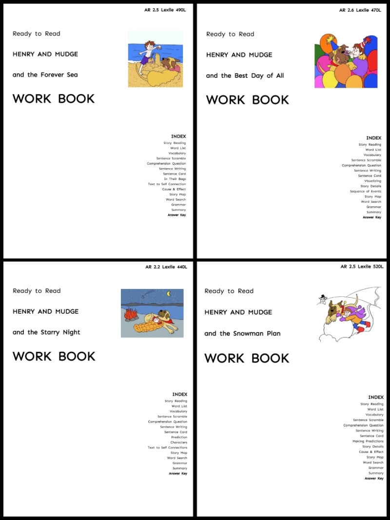 [리더스/챕터북 workbook] Henry & Mudge 시리즈 워크북 (AR 2.1-2.8) : 네이버 블로그