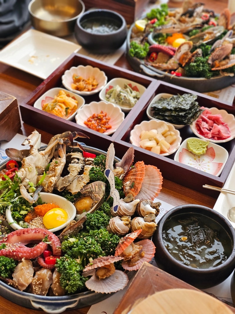 부산 광안리 밥집 맛집 미포집 부모님과 미녀해물장 먹다 네이버 블로그