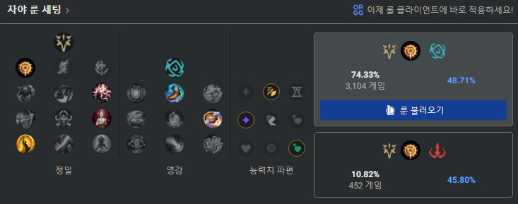 자야 룬 스킨 템트리 공략 네이버 블로그
