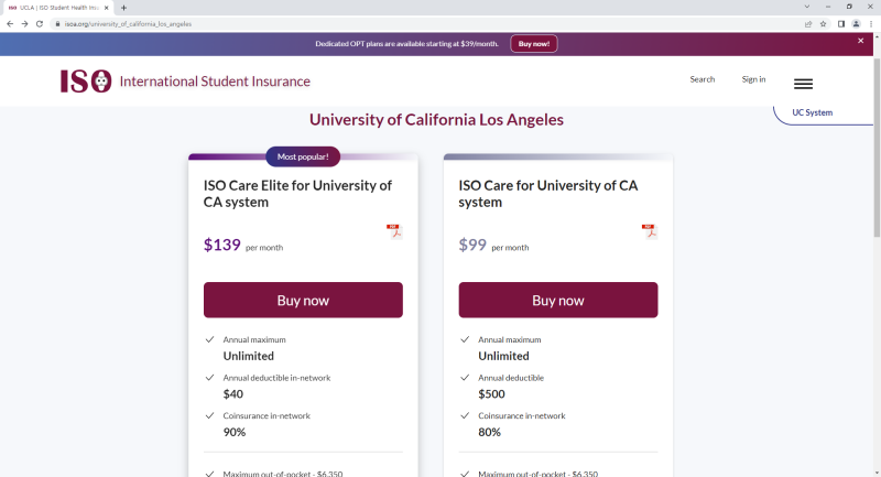 [보험] ISO Health Insurance 가입(UCLA 교환) : 네이버 블로그