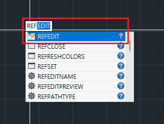 Autocad 외부 참조 편집(REFEDIT) : 두 번 클릭으로 동작 지정하기 : 네이버 블로그