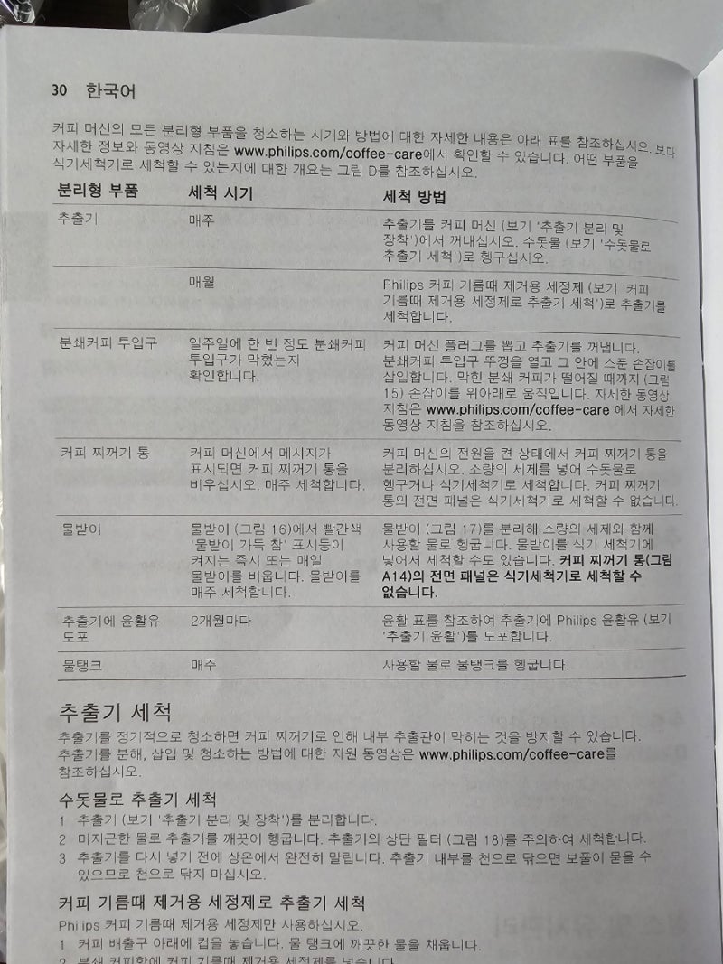 필립스 커피머신 1200 청소청소알약오일리무버구리스 네이버 블로그