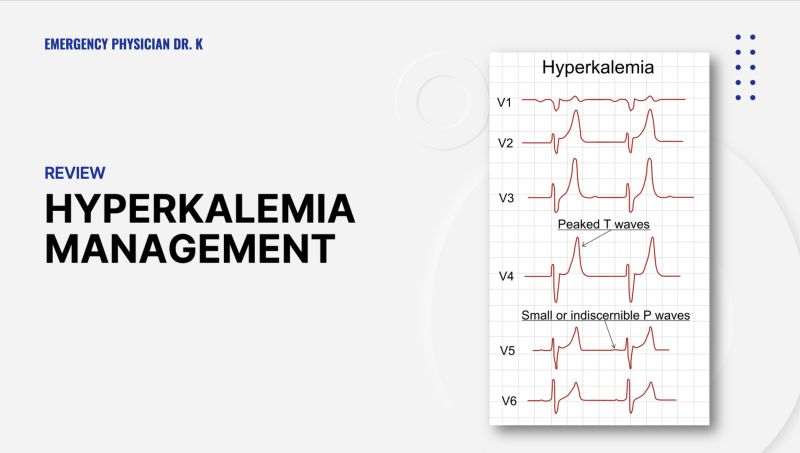 Hyperkalemia management 고칼륨혈증의 치료 : 네이버 블로그
