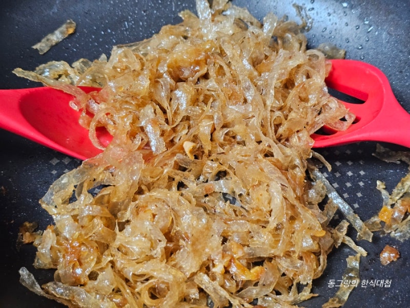 부드러운 명엽채 볶음 레시피 도시락 마른 반찬 종류 만드는 법 네이버 블로그