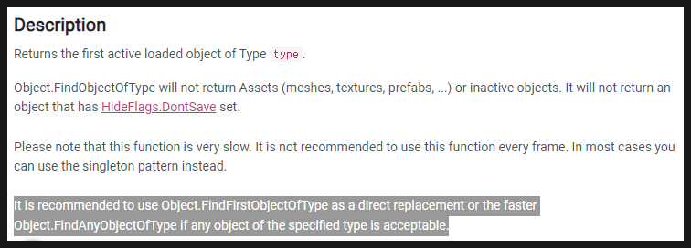 유니티 게임 엔진에서 컴포넌트 찾기 FindObjectsByType VS FindObjectsOfType : 네이버 블로그