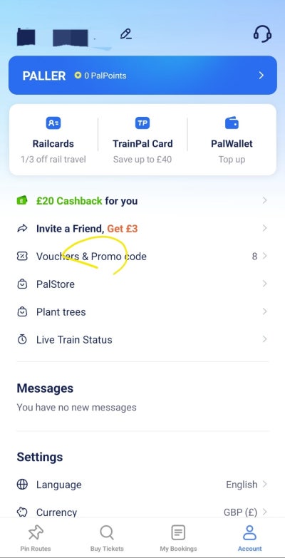 [2주 영국 여행] 기차 예매 방법 정리, Railcard 할인 코드, TRAINPAL, Two to Together 적용 ...
