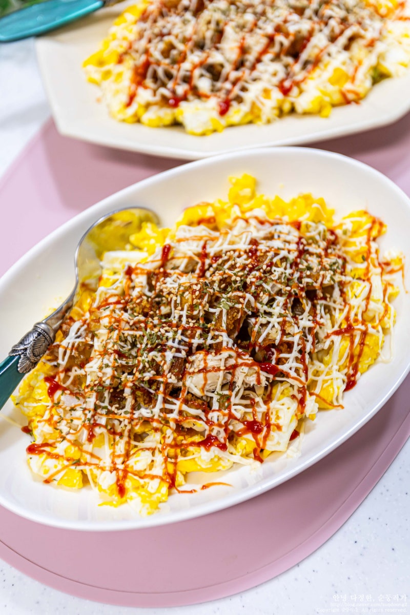 치킨마요덮밥 레시피 남은치킨요리 데리야끼소스 치밥 만들기 자취생요리 간단한끼 네이버 블로그