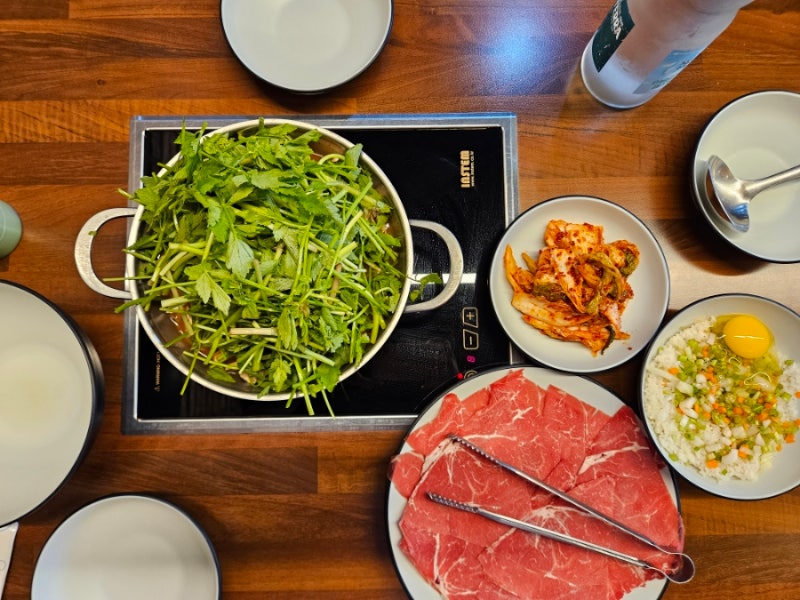 송도인천대입구역맛집 더샤브칼국수 얼큰한미나리칼국수맛집 네이버 블로그