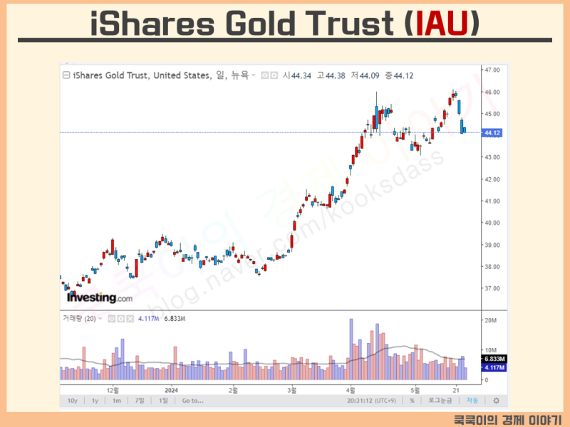 미국 금 ETF 투자 종목 소개 금현물 etf GLD IAU SGOL : 네이버 블로그