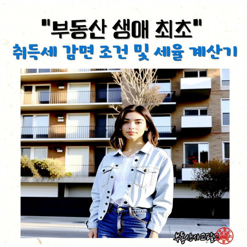 부동산 생애 최초첫 주택 취득세 감면 조건 및 세율 계산기 네이버 블로그
