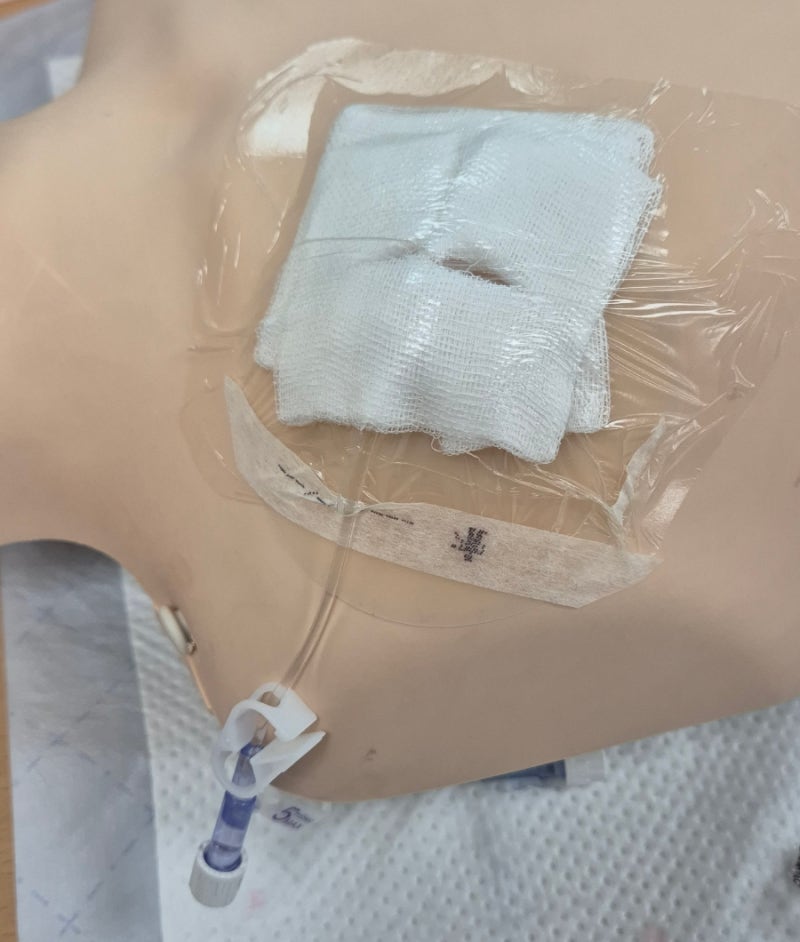 [케모포트 니들 교체, 주의사항] Chemo port / V-P port needle change, dressing : 네이버 블로그