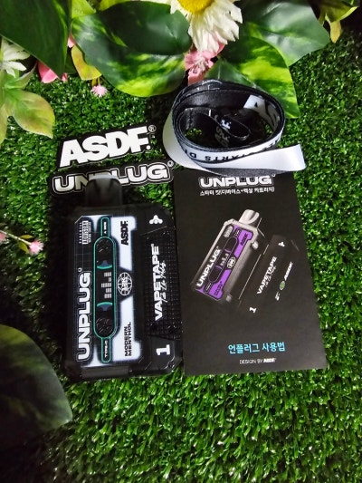 [ASDF.] "베이프테이프 언플러그" / ASDF KOREA VAPETAPE "UNPLUG" 대용량 일회용 전자담배 12000 ...