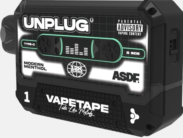 [ASDF.] "베이프테이프 언플러그" / ASDF KOREA VAPETAPE "UNPLUG" 대용량 일회용 전자담배 12000 ...