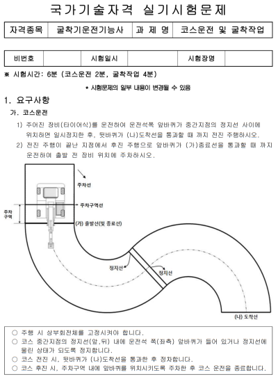 굴삭기운전기능사 필기실기 시험일정2024년ㅣ굴착기 자격증 합격률 네이버 블로그