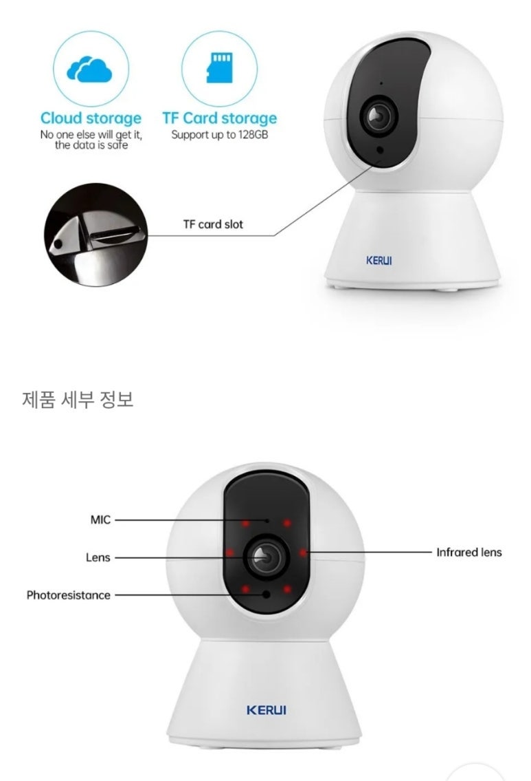 KERUI Tuya Smart mini wifi IP Camera 리뷰 : 네이버 블로그