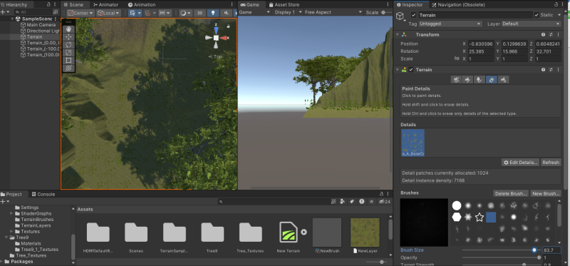 유니티 3D 기초 (Unity 3D Basic) - Terrain Map : 네이버 블로그