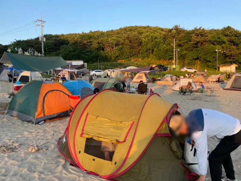 강화도 차박 성지 민머루 해수욕장취사가능 화장실有 무료 노지캠핑 노을 일몰 주차비용 네이버 블로그