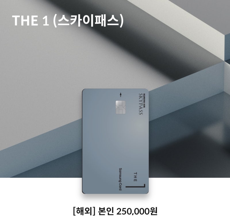 삼성카드 더원 The 1스카이패스 혜택 및 정보 총정리 네이버 블로그