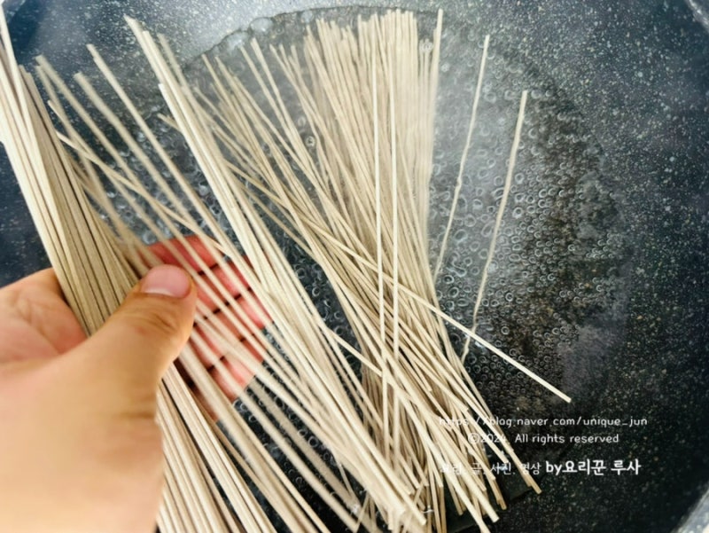 들기름 막국수 레시피 들기름 요리 고소한 들기름 메밀국수 만들기 네이버 블로그