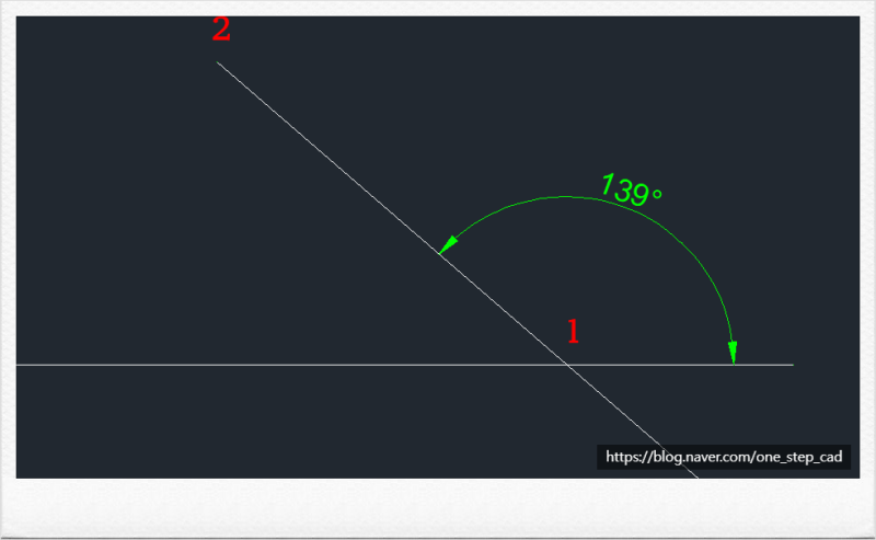 캐드 각도 측정 DIMANGULAR, DIST 사용법 : 네이버 블로그