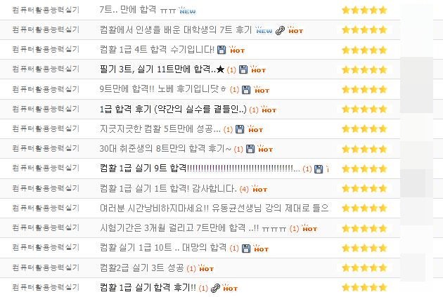 컴활 1급 필기 실기 최종 합격 후기 공부 방법 꿀팁 2024 개정 Ver 네이버 블로그