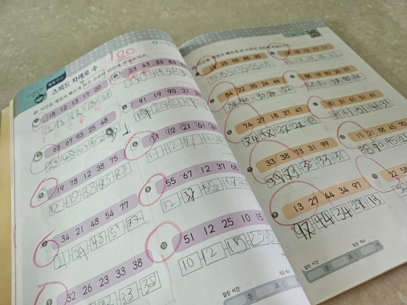무료 프린트 일일수학 초1 연산 문제집 빨강연산 A 단계 풀고 있어요 네이버 블로그
