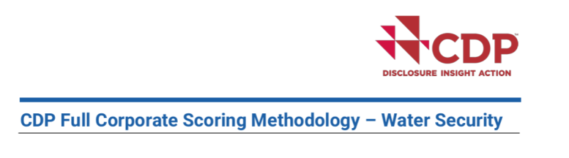 워터 이슈와 CDP Water Security 신규 문항 : 네이버 블로그