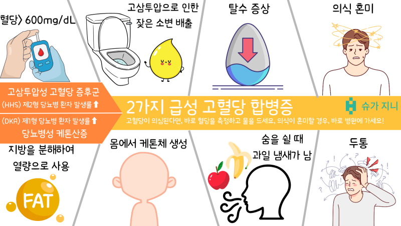 혈당이 높으면 어떤 증상이 있나요 고삼투압성 고혈당과 당뇨병성 케톤산증 소개 네이버 블로그
