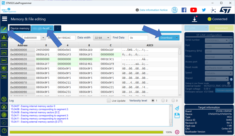 STM32CubeProgrammer에서 External Loader 연결해 다운로드하기 : 네이버 블로그