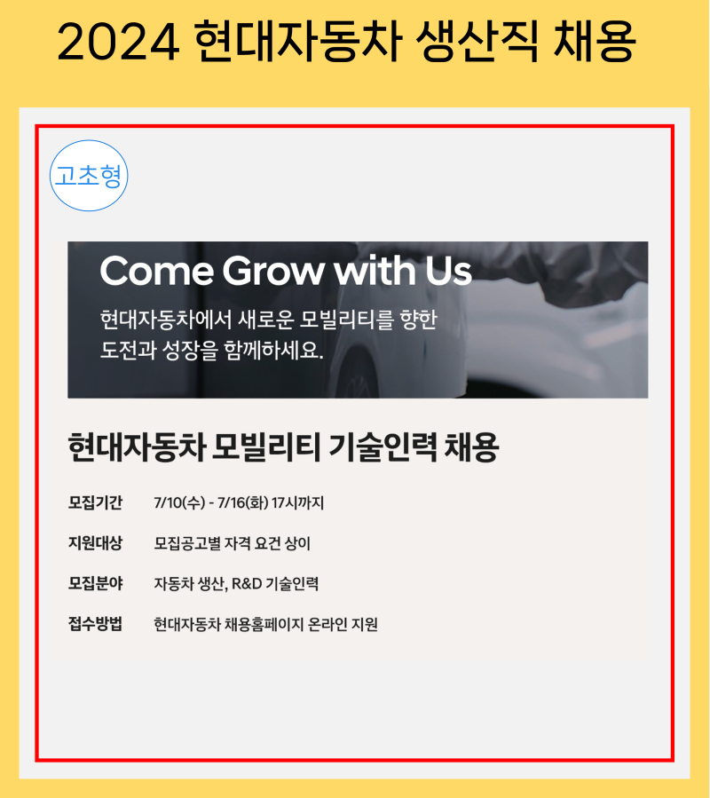 3분안에 현대자동차 생산직 채용 총정리 자소서 쓰는법연봉 네이버 블로그