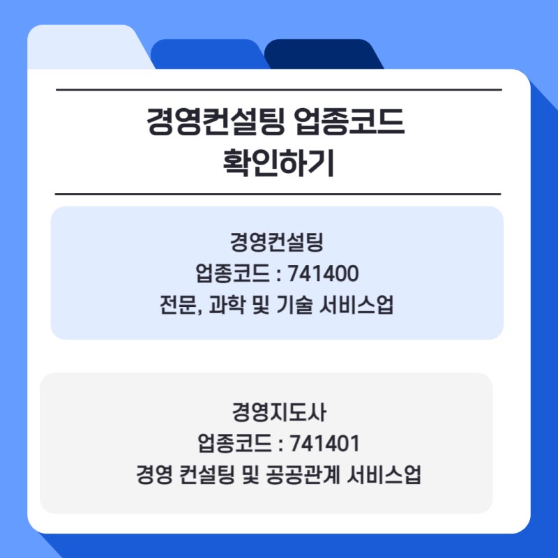 경영컨설팅 사업자등록 절차안내 등록 주소지까지 해결하기업종코드 네이버 블로그