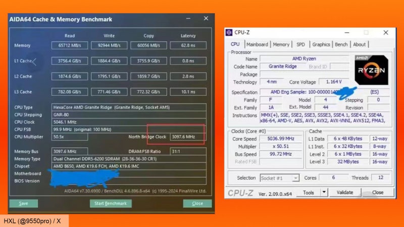 AMD 라이젠5 9600X CPU의 전반적인 사양 및 성능 유출 : 네이버 블로그