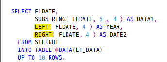[율밥퍼] SAP ABAP SQL 문자열 자르기- SELECT SUBSTRING, LTRIM, RTRIM : 네이버 블로그