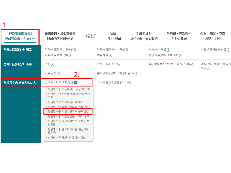 현금영수증 지출증빙용 소득공제용 의미 무슨 차이가 있을까 홈택스로 변경하는 방법 네이버 블로그