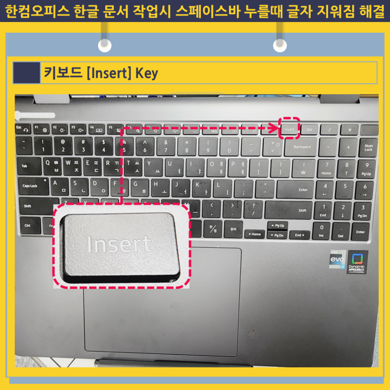 한컴오피스 한글 문서 작업시 스페이스바 누를때 글자 지워짐 해결 방법 네이버 블로그
