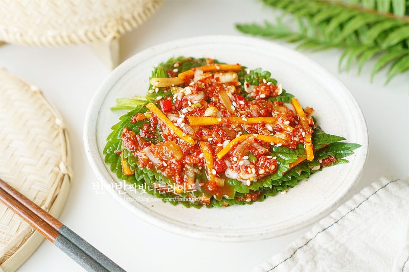 백종원 깻잎 양념장 만들기 깻잎김치 만드는 법 네이버 블로그