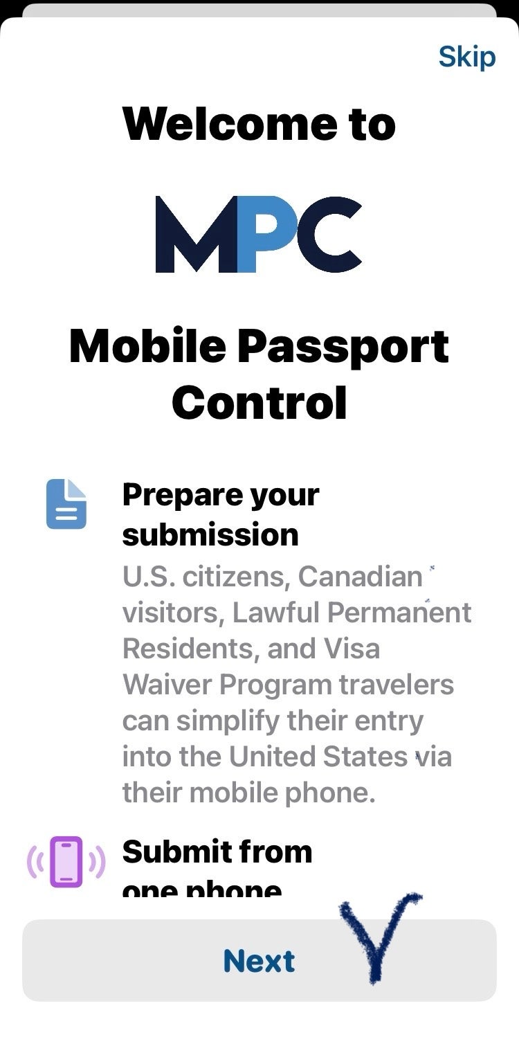 MPC(Mobile Passport Control)앱으로 미국 입국 심사 빠르게 통과하기 : 네이버 블로그