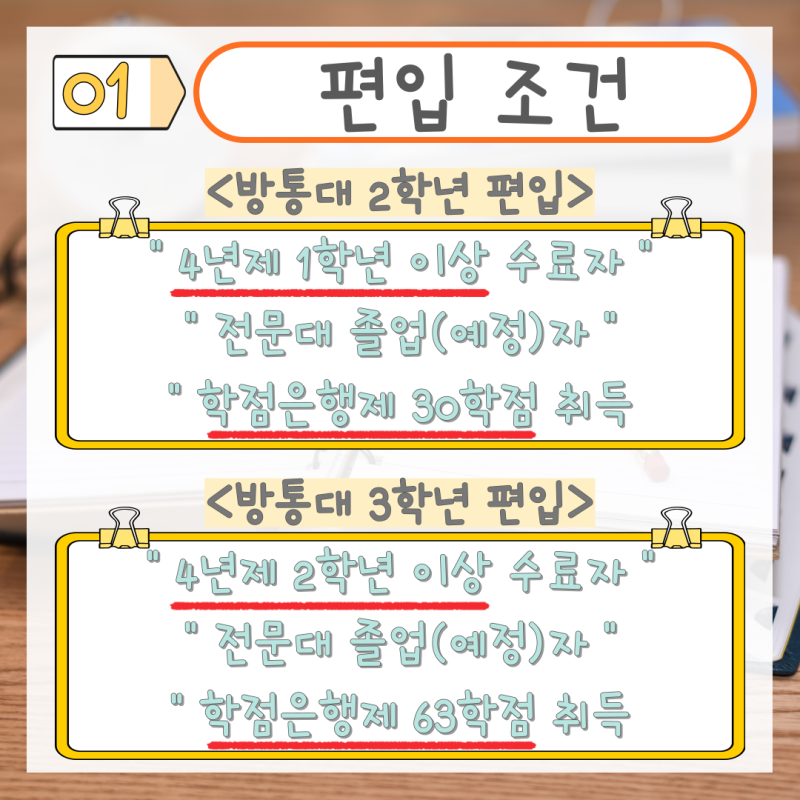 방통대 편입 2학년 3학년 조건 알아보고 준비하기 한국방송통신대학교 편입 네이버 블로그