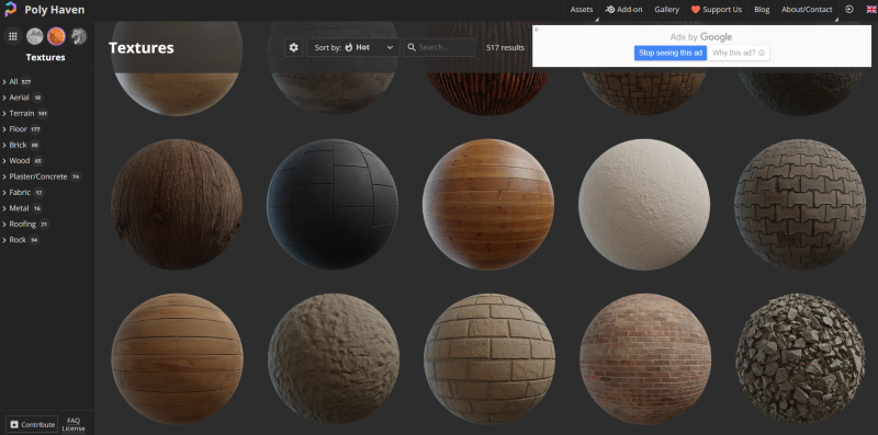 스케치업 3d 소스 사이트 poly heaven 폴리해븐 : 네이버 블로그