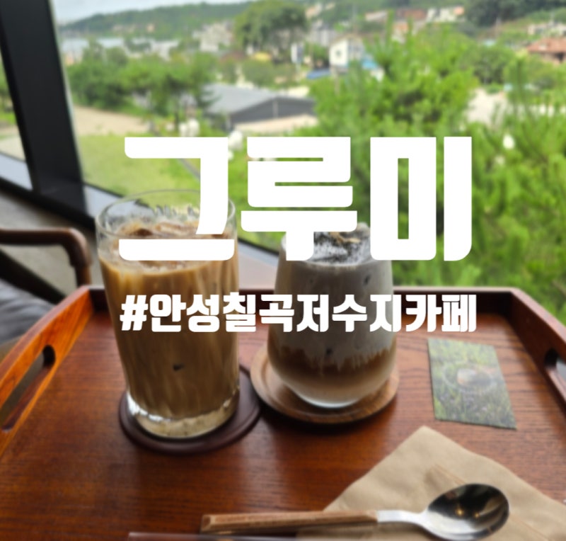 안성 원곡 카페 안성 칠곡저수지 카페 그루미 네이버 블로그
