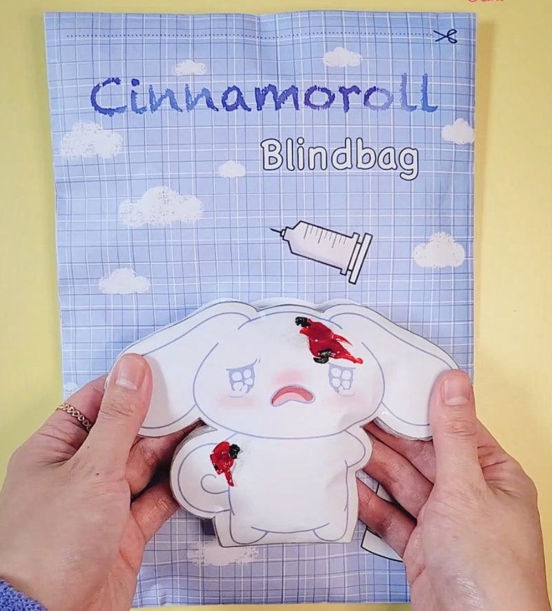 [무료도안Free printable] Sanrio cinnamoroll blind bag 산리오 시나모롤 블라인드백 만들기 ...