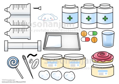 [무료도안Free printable] Sanrio cinnamoroll blind bag 산리오 시나모롤 블라인드백 만들기 ...