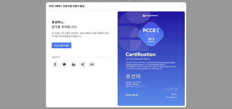 PCCE 시험 후기 : 네이버 블로그