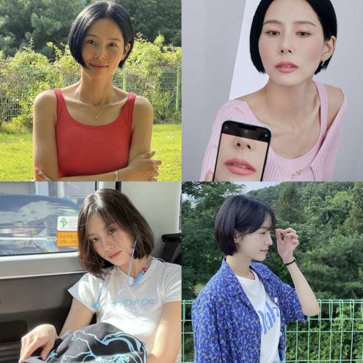 여자 보브컷 여자연예인 단발 헤어스타일 추천