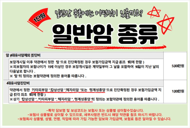 일반암종류 유사암 종류 4가지 알아보기 네이버 블로그