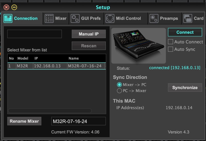 X32, M32 노트북 연결하기 : X32 Edit(Scenes 편하게 설정하는 법) : 네이버 블로그