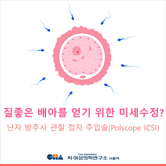 [차 여성의학연구소 서울역] 난자 방추사 관찰 정자 주입술(Polscope ICSI)이란? : 네이버 블로그
