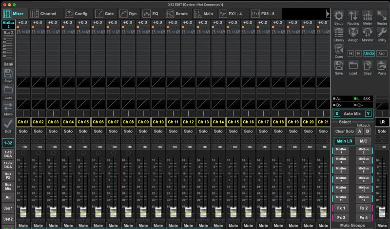 X32, M32 노트북 연결하기 : X32 Edit(Scenes 편하게 설정하는 법) : 네이버 블로그